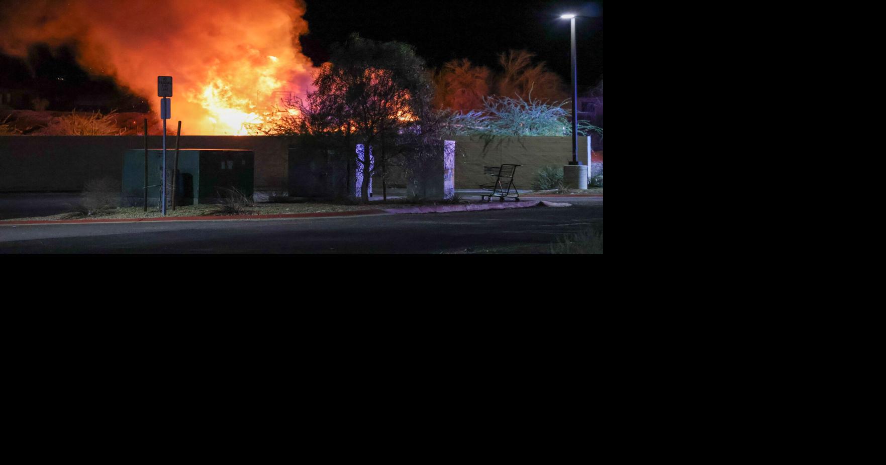 Photos: Vehicle fire extinguished near Bashas and Goodwill ...
