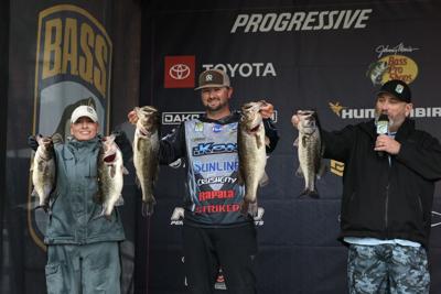 Kyle Welcher leads 2025 Bassmaster Elite at Pasquotank River with back ...