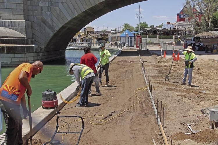 Construction underway on walkway beneath the London Bridge | Local News ...