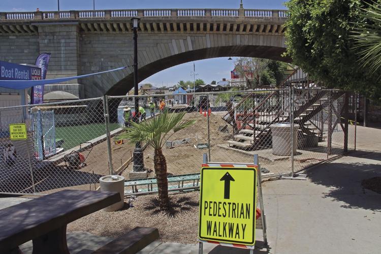 Construction underway on walkway beneath the London Bridge | Local News ...