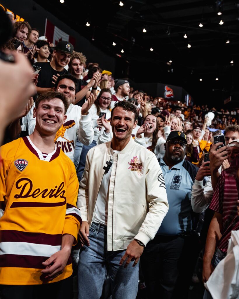 ‘Founding father’ Joey Daccord’s jersey raised to Mullett Arena rafters ...