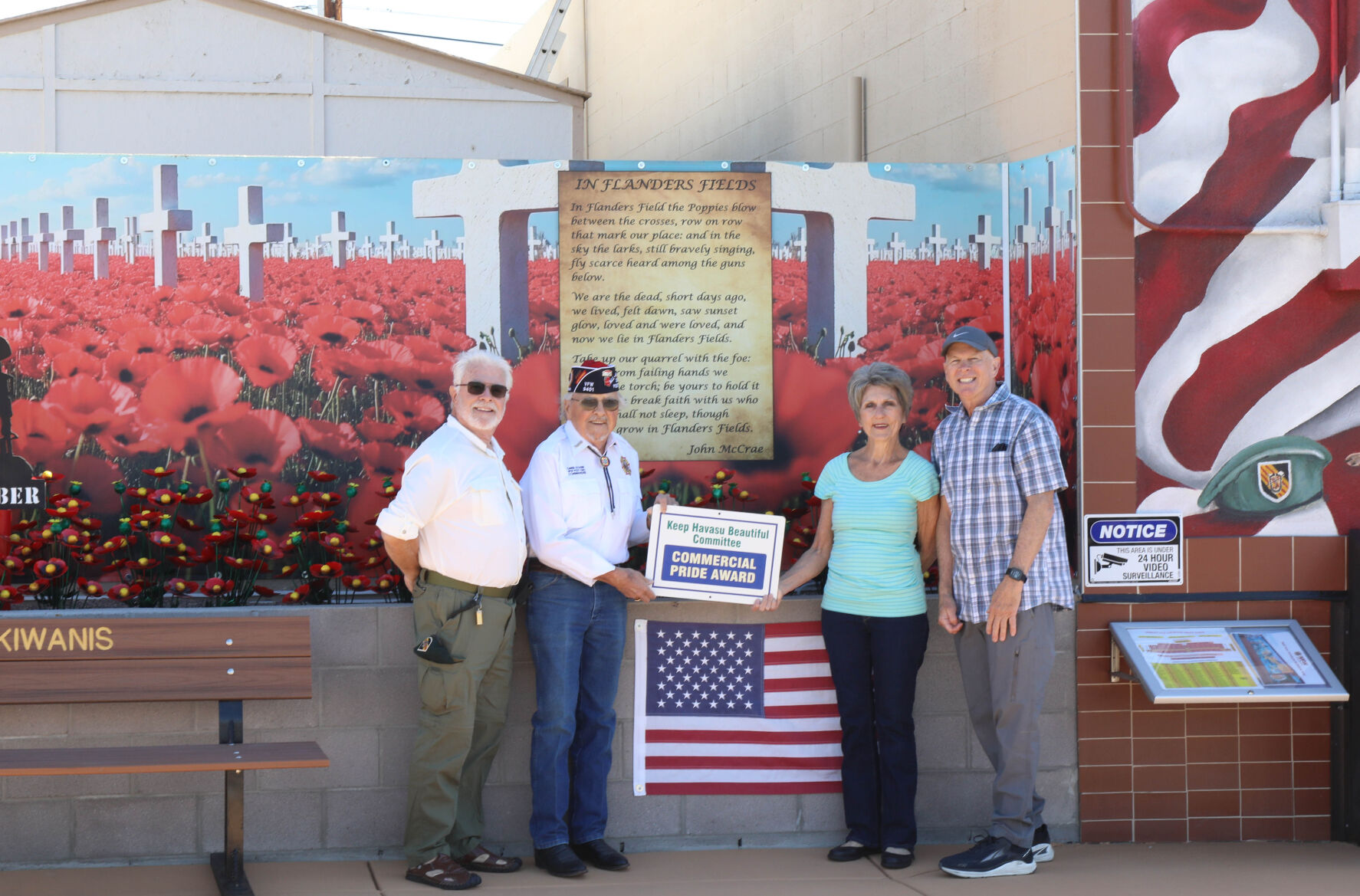 Havasu VFW mural recognized with award from local beautification group ...