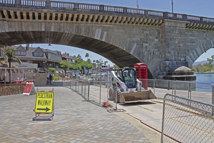 Construction underway on walkway beneath the London Bridge | Local News ...