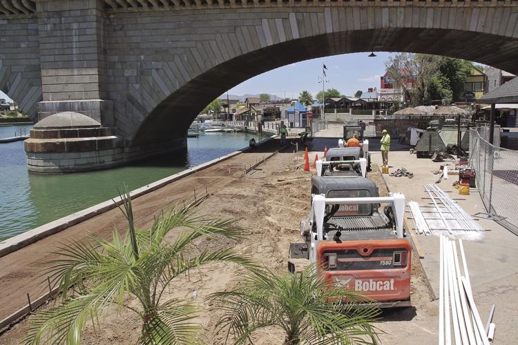 Construction underway on walkway beneath the London Bridge | Local News ...