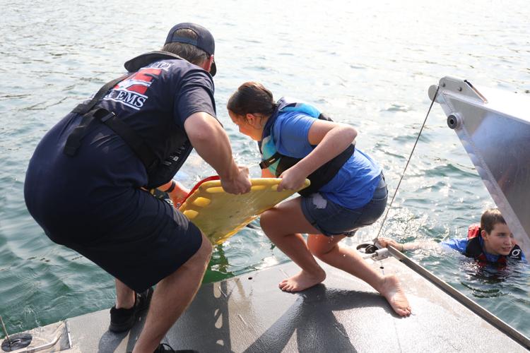 Junior lifeguards get hands-on training aboard Lake Havasu City fire ...
