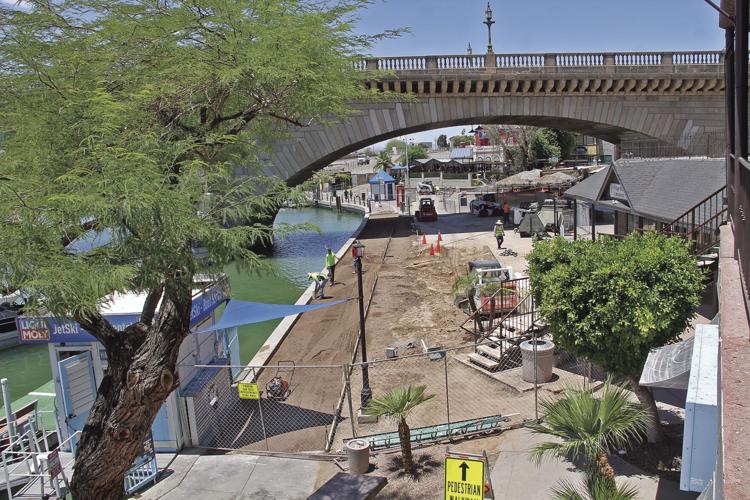 Construction underway on walkway beneath the London Bridge | Local News ...