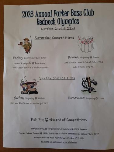 Redneck Olympics Oct. 21 and 22 | Parker Sports | havasunews.com