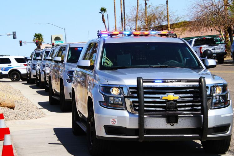 Law enforcement join procession for DPS officer who died in Kingman ...