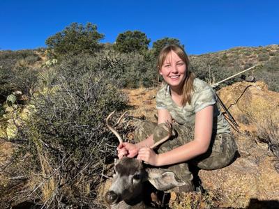 The Great Outdoors: Dani Asplin takes her first mule deer in ‘tough ...