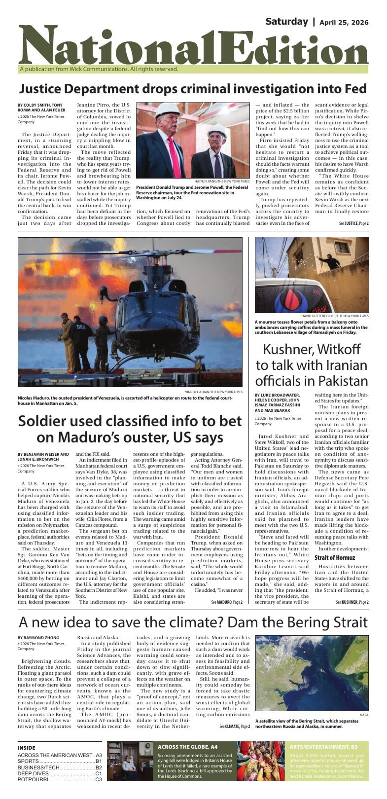 Page A1 | National Edition | havasunews.com