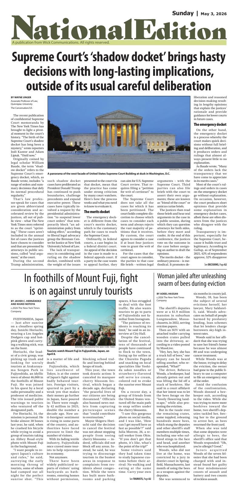 Page A1 | National Edition | havasunews.com