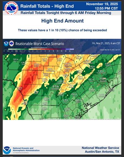 National Weather Service updates forecast, Kerr County should stay ...