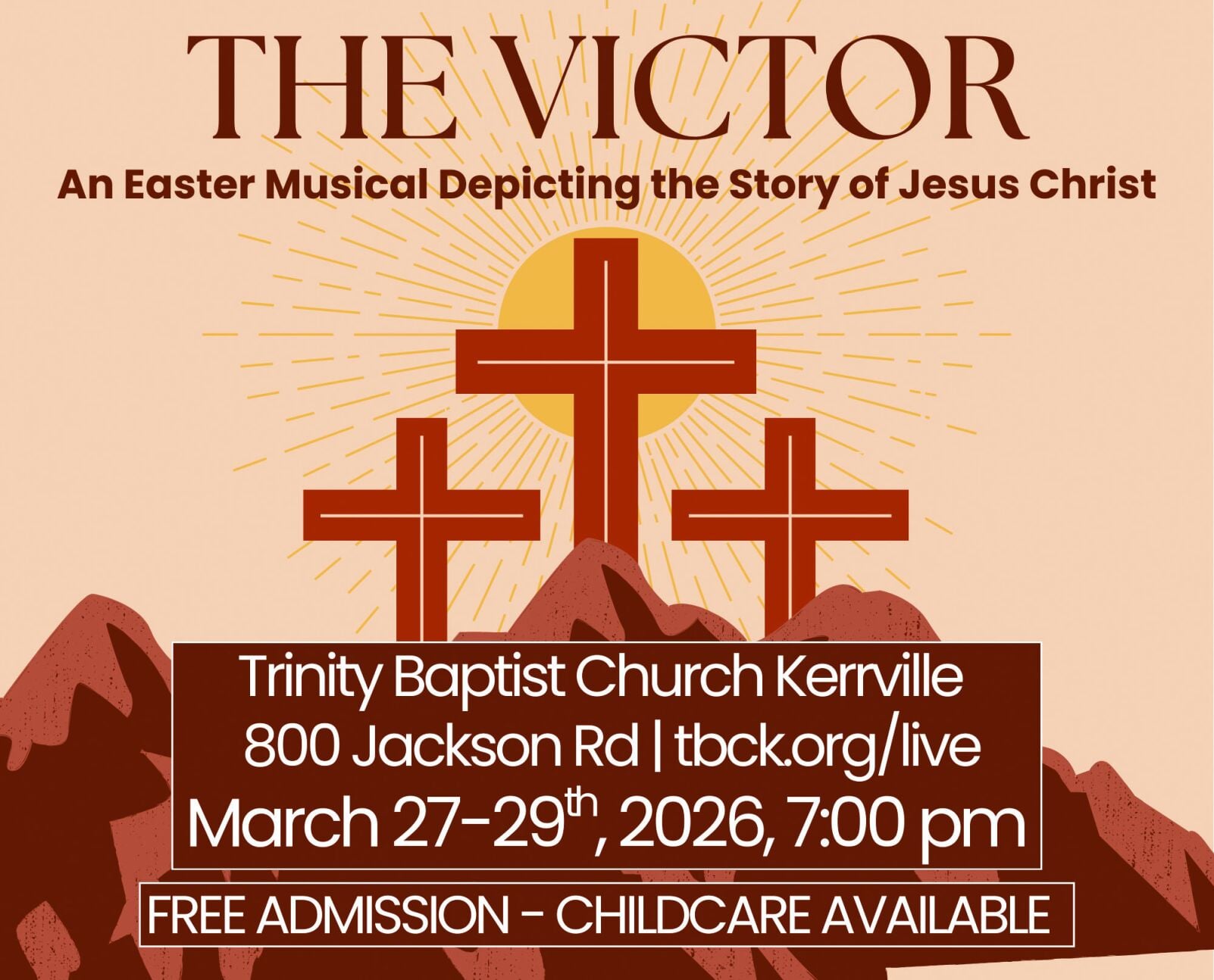 Trinity Baptist offers ‘The Victor’ March 27-29 | Local News ...