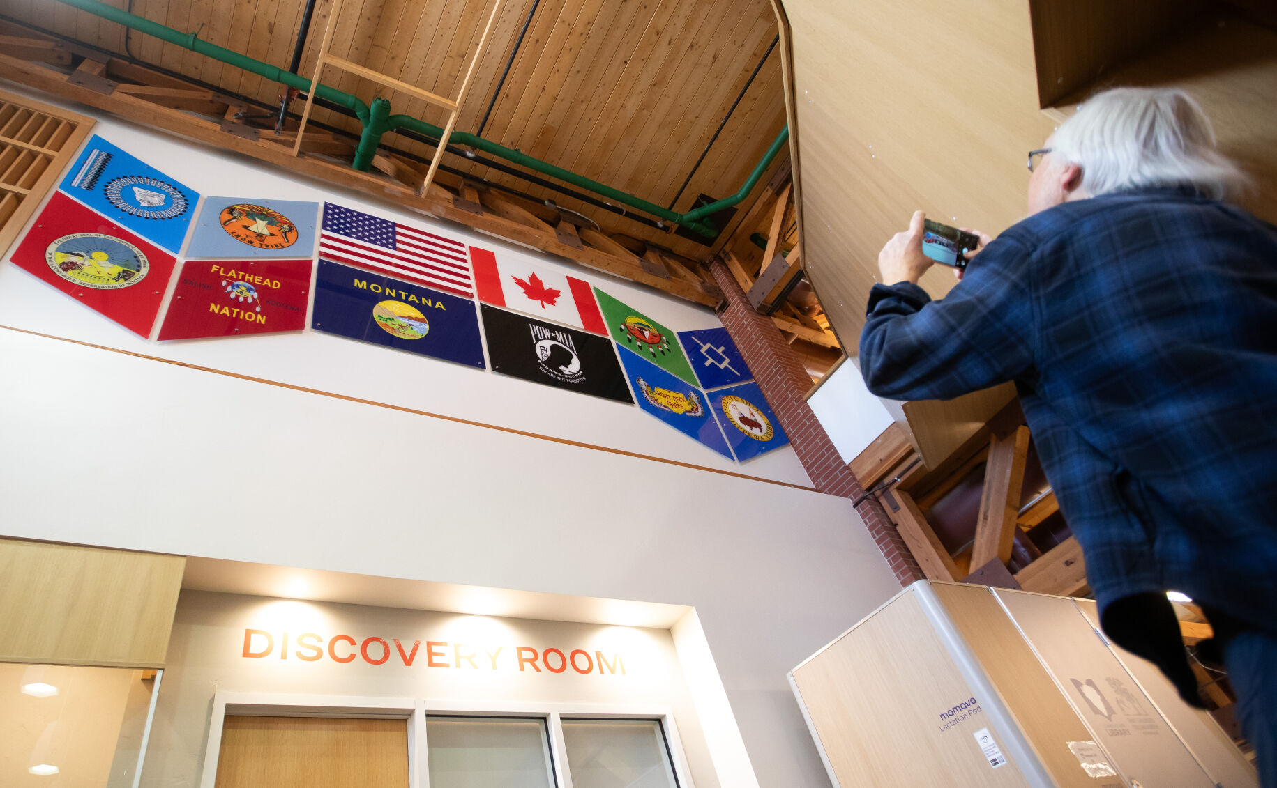 Lewis and Clark Library tribal flags