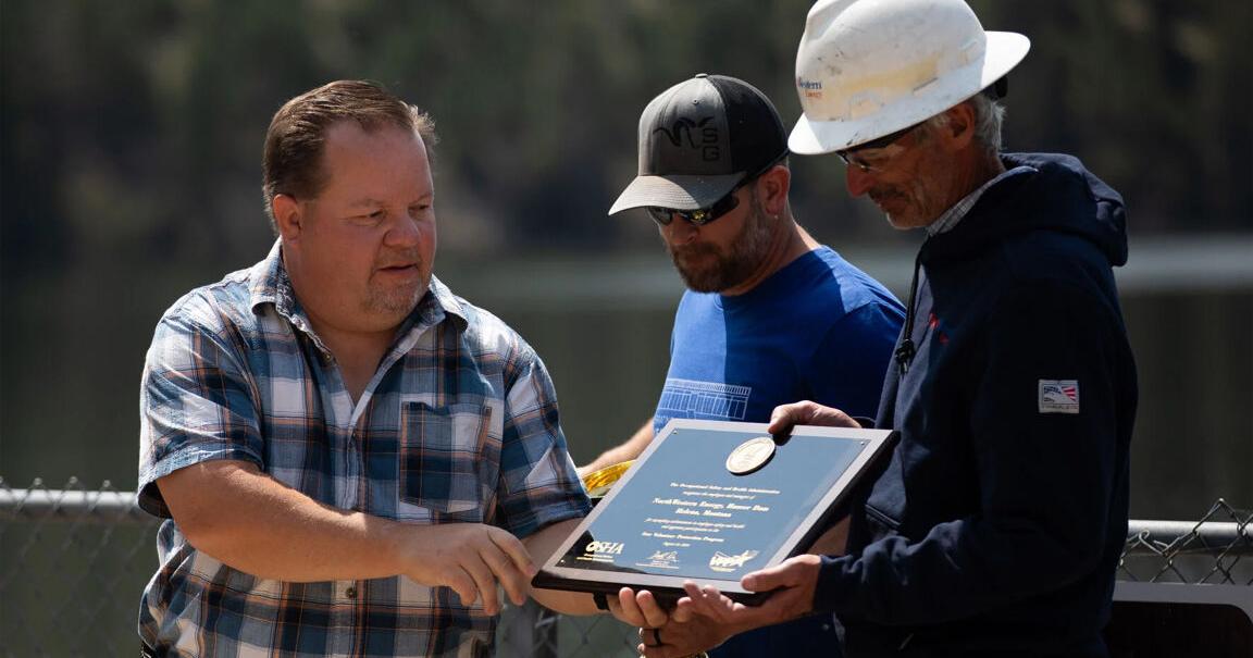 Hauser Dam crew receives OSHA's highest safety honor