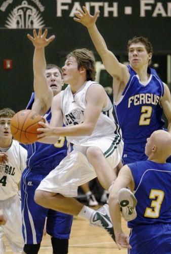 Central's James Stanton goes airborne