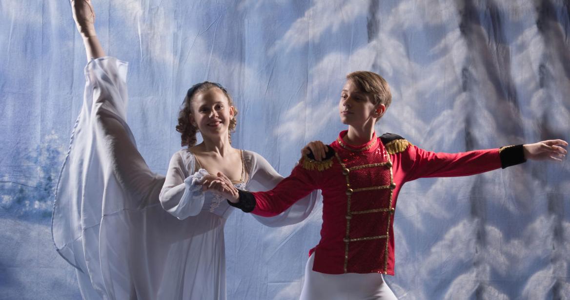 Josh Fisk and Kaden Pfister step up in Queen City Ballet’s “The Nutcracker”
