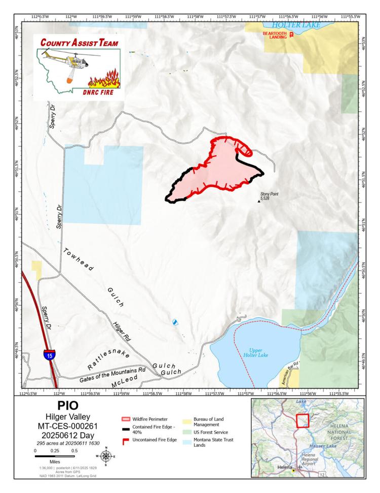 Helena unit assumes command of the Hilger Valley fire