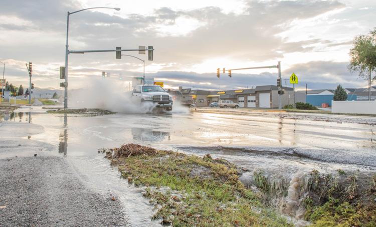 Flash flood sends water flowing through downtown Helena