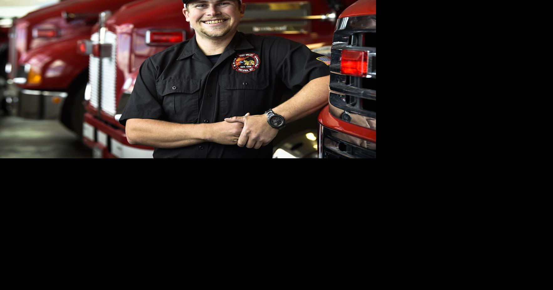 'It’s really rewarding': Volunteer firefighter Connor Davidson jumps at ...