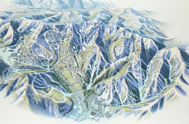 Ski trail maps are a work of art