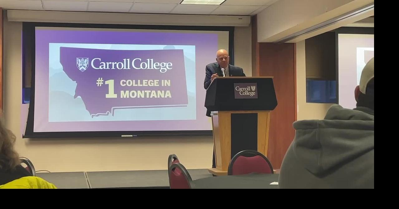 Carroll College President John Cech speaks at 2024 leadership breakfast