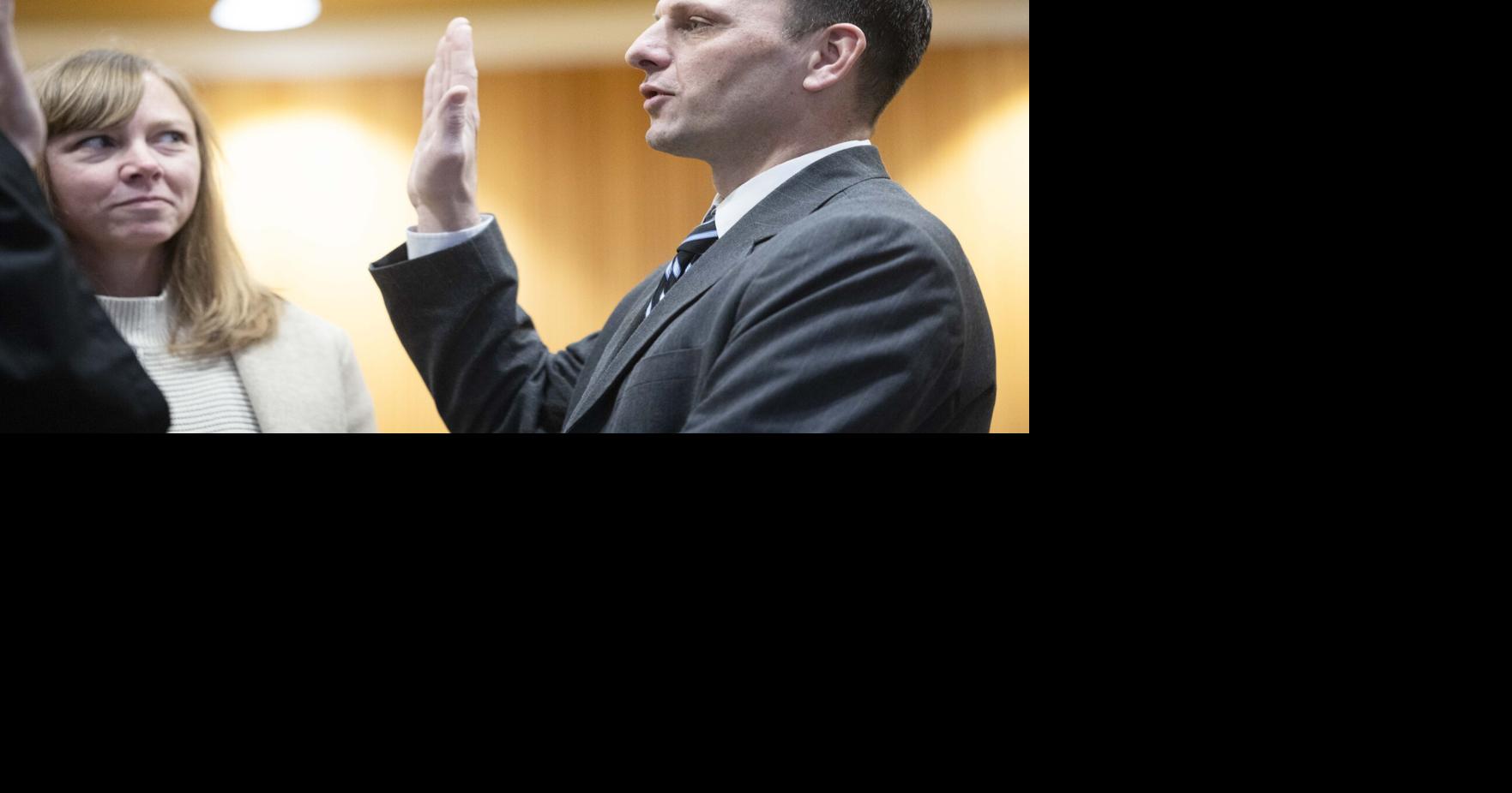 Chief Justice Corey Swanson gets sworn in