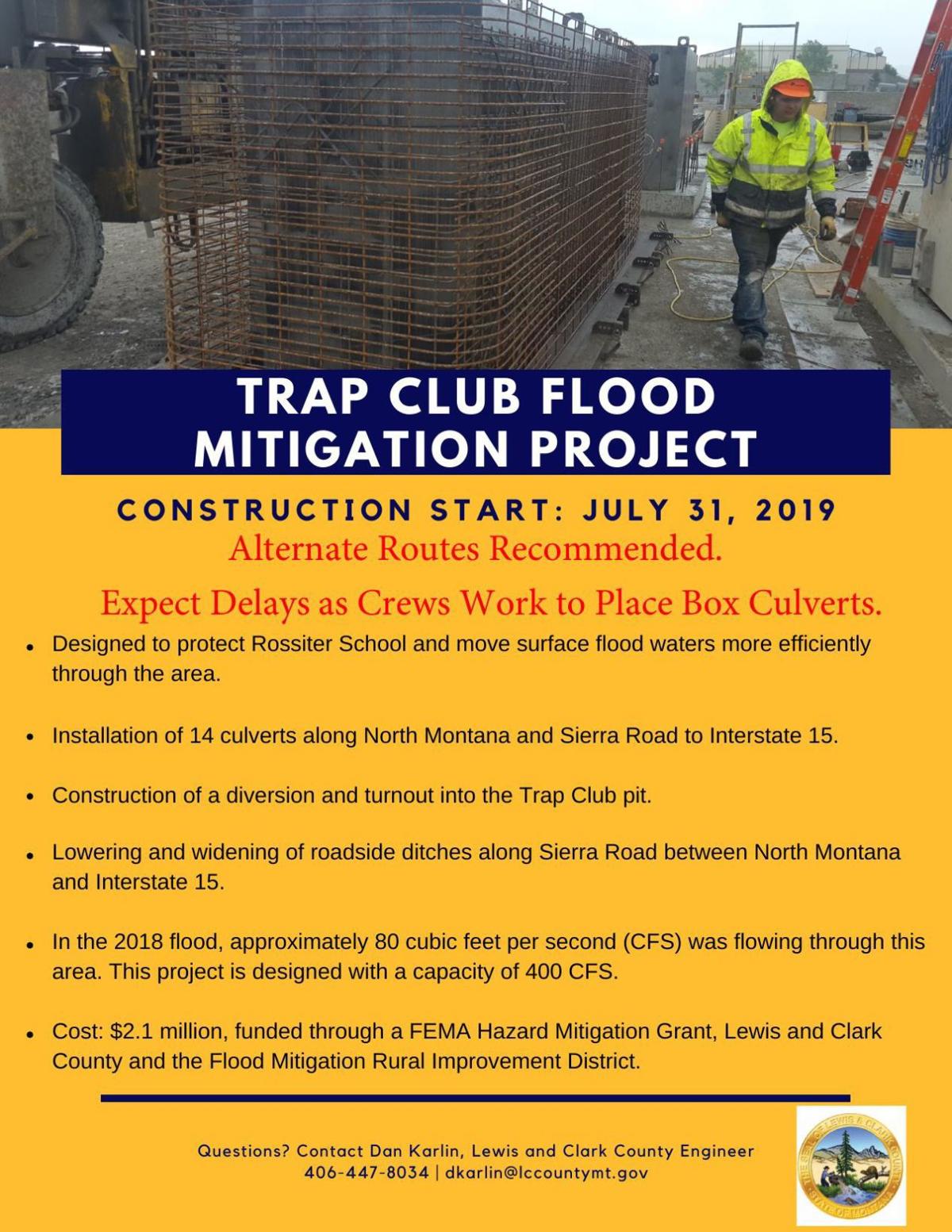 Avoid Sierra Road as flood mitigation project begins, county advises
