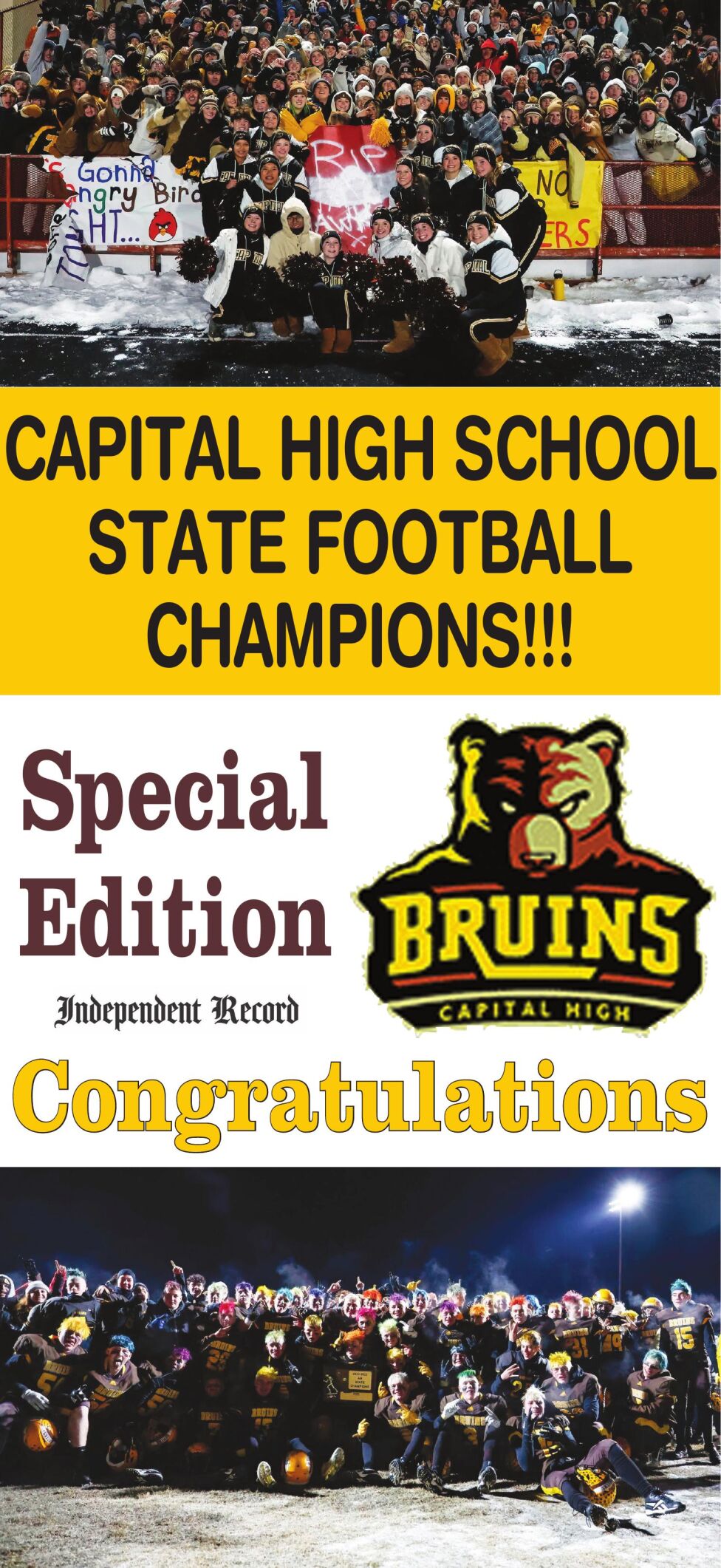 CHS 2022 State Football Champions