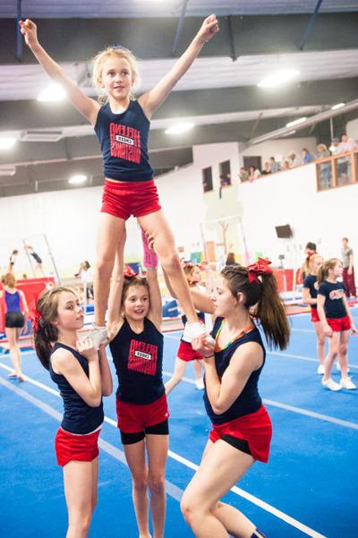 Mustang competitive cheerleaders learn cheering skills now, life ...