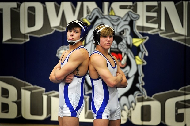 Oh, brother! Townsend's Rauser twins without equal in state wrestling ranks