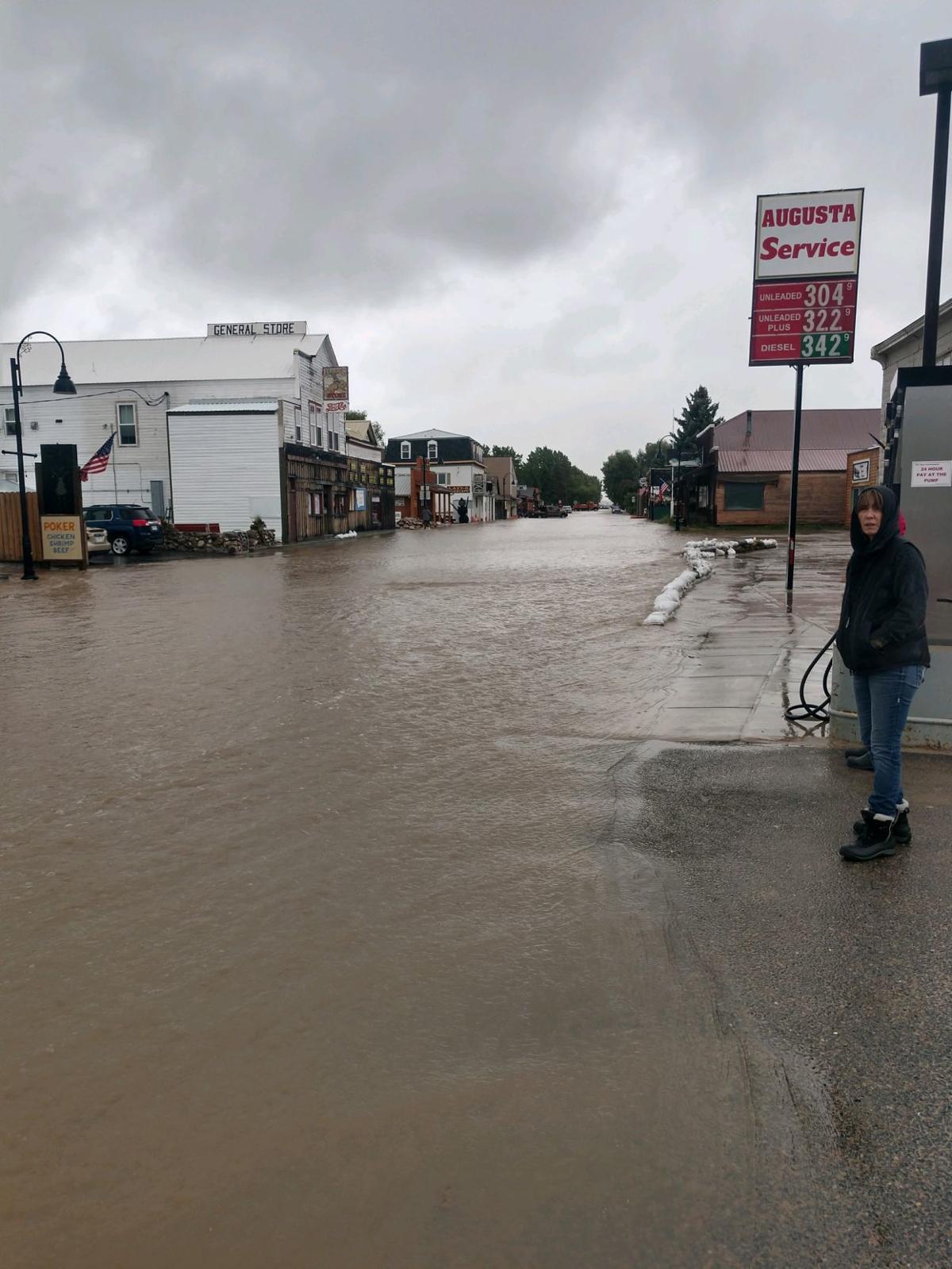Video: Aerial footage of flooding in Augusta