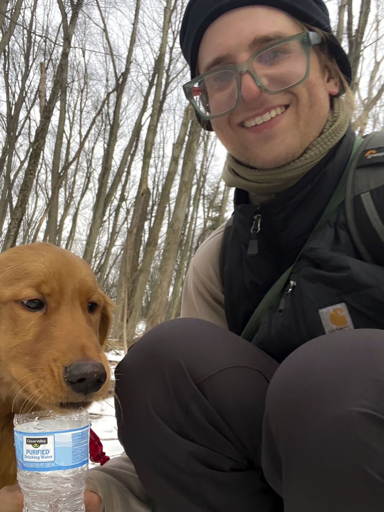Hiker rescues puppy from abandoned coal pit in Pennsylvania