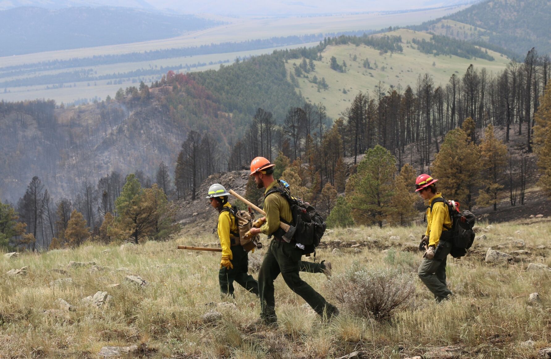 Helena unit assumes command of the Hilger Valley fire