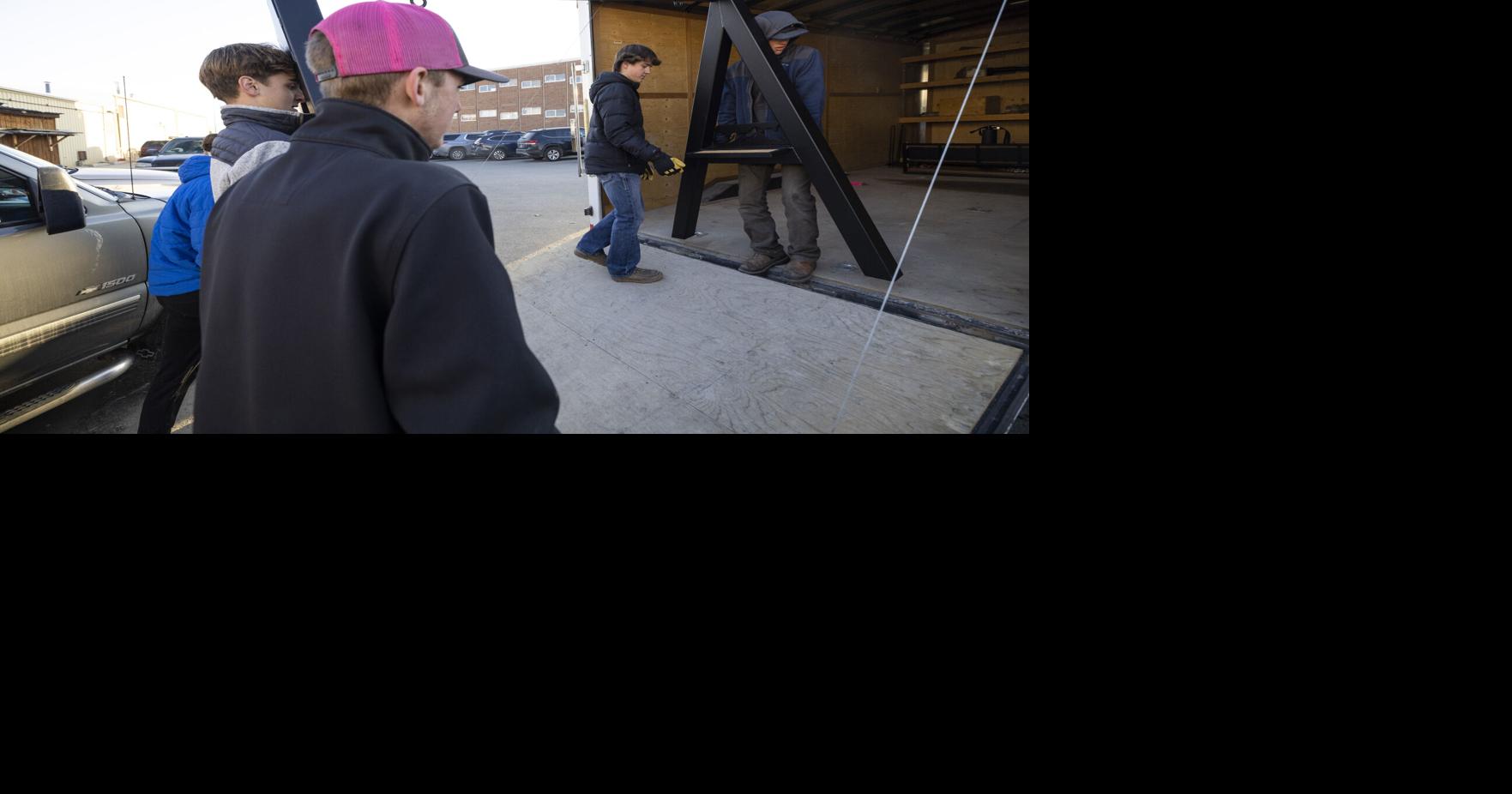 Capital students load welding projects