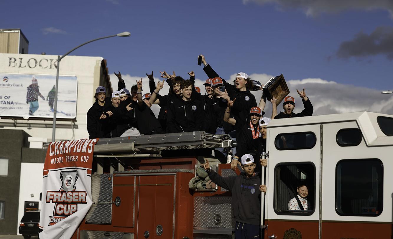 City salutes Helena Bighorns hockey team's championship