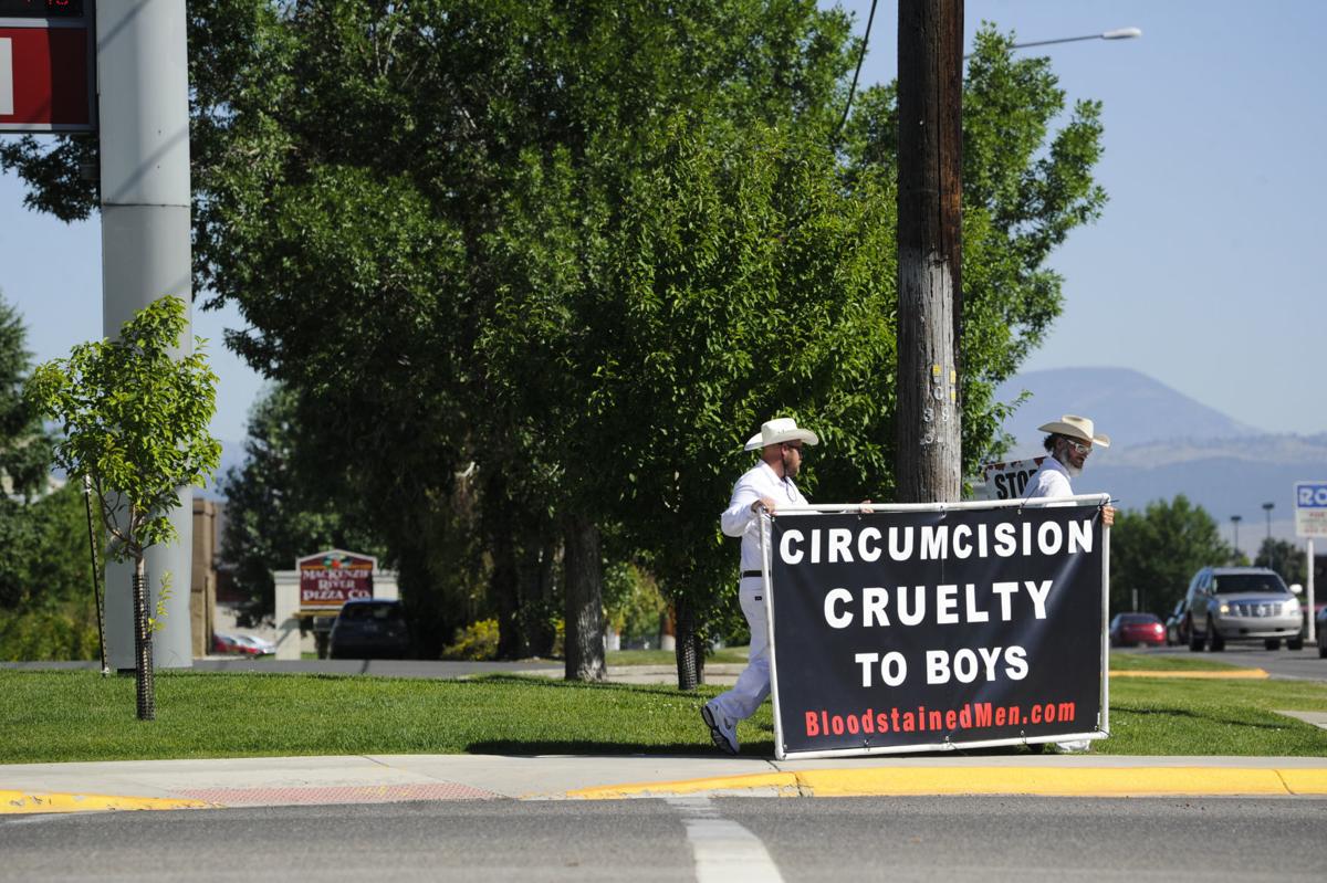Anti-circumcision group stages protest at busy Helena intersection ...