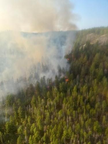 Murray fire near Helmville now listed at 55 acres