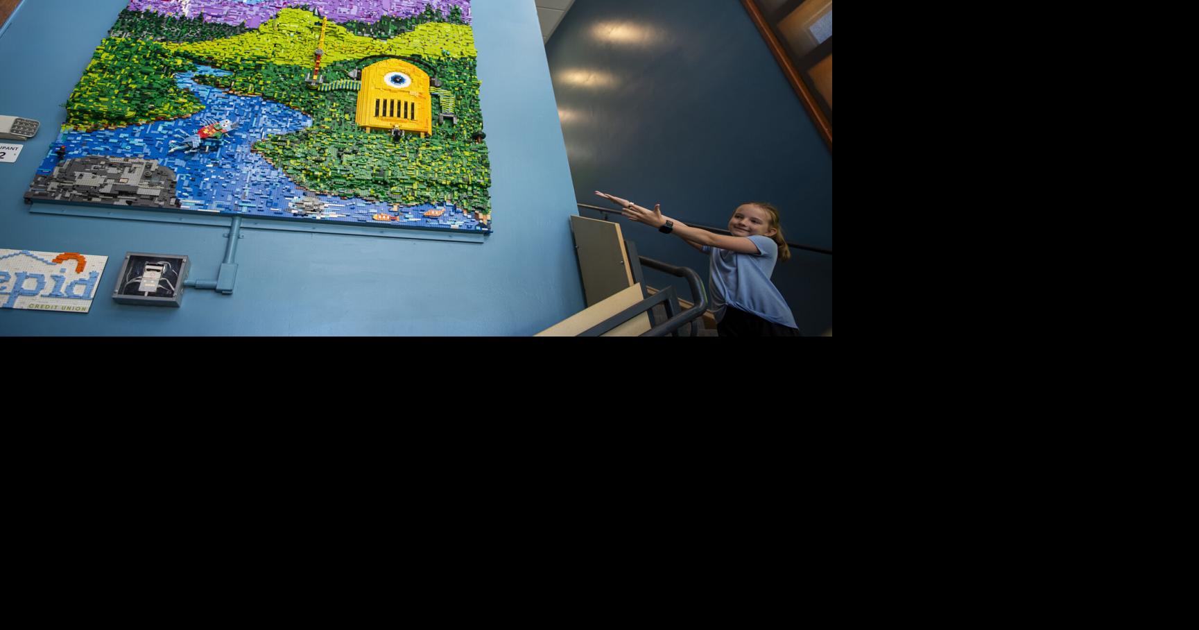 Mural made from 40K Legos unveiled at ExplorationWorks