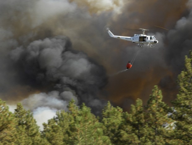 North Hills fire erupts