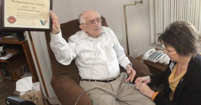 WWII POW honored in pinning ceremony