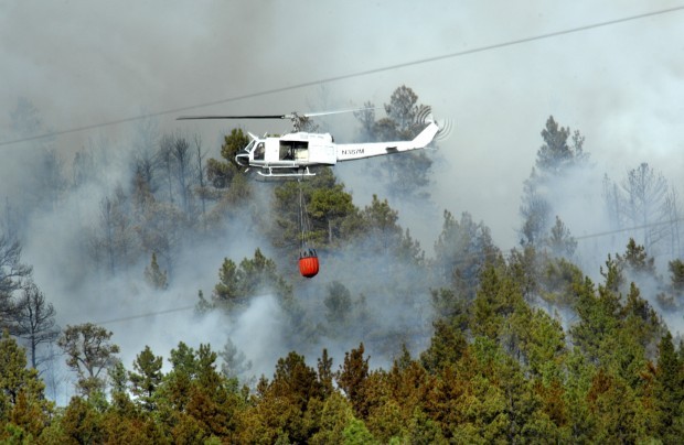North Hills fire erupts