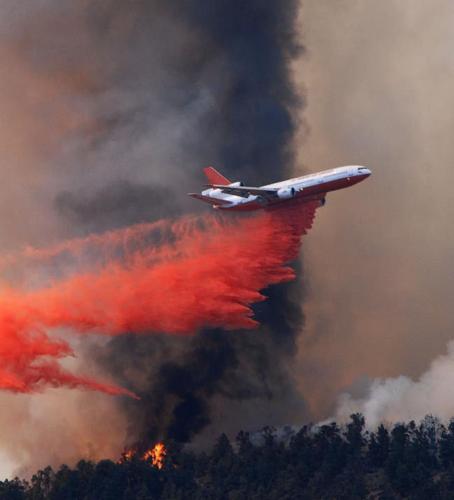 Rare supertanker jet stationed at Helena airport