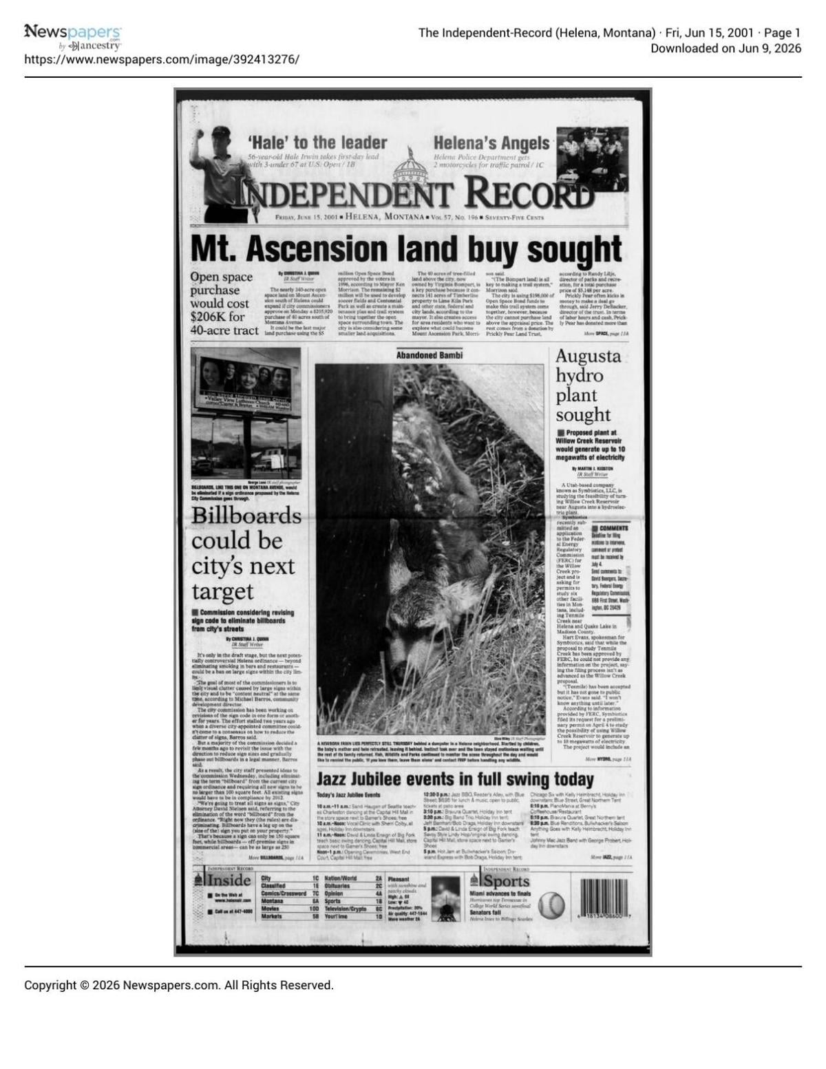 The Independent Record, 6/15/2001