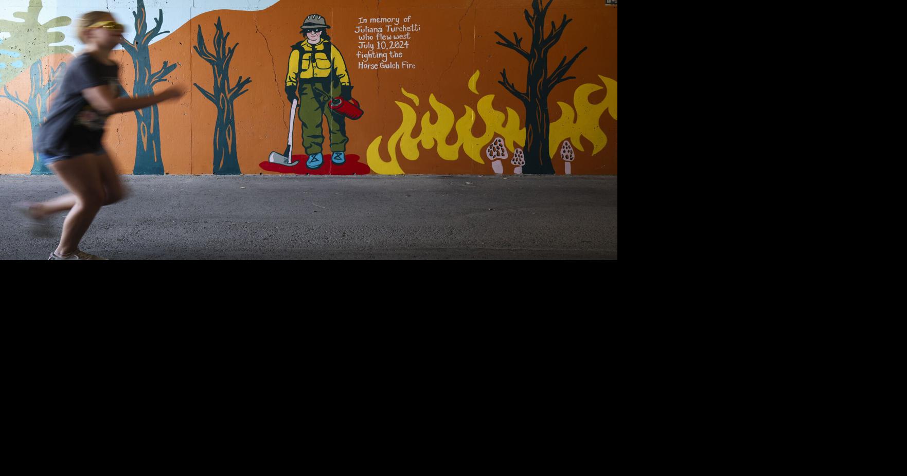 Helena dedicates Mann Gulch fire mural at Lyndale Tunnel