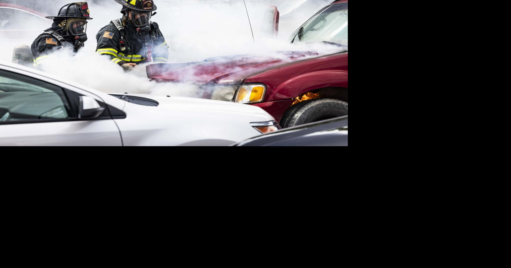 Townsend woman raises $500 after truck ignites Monday