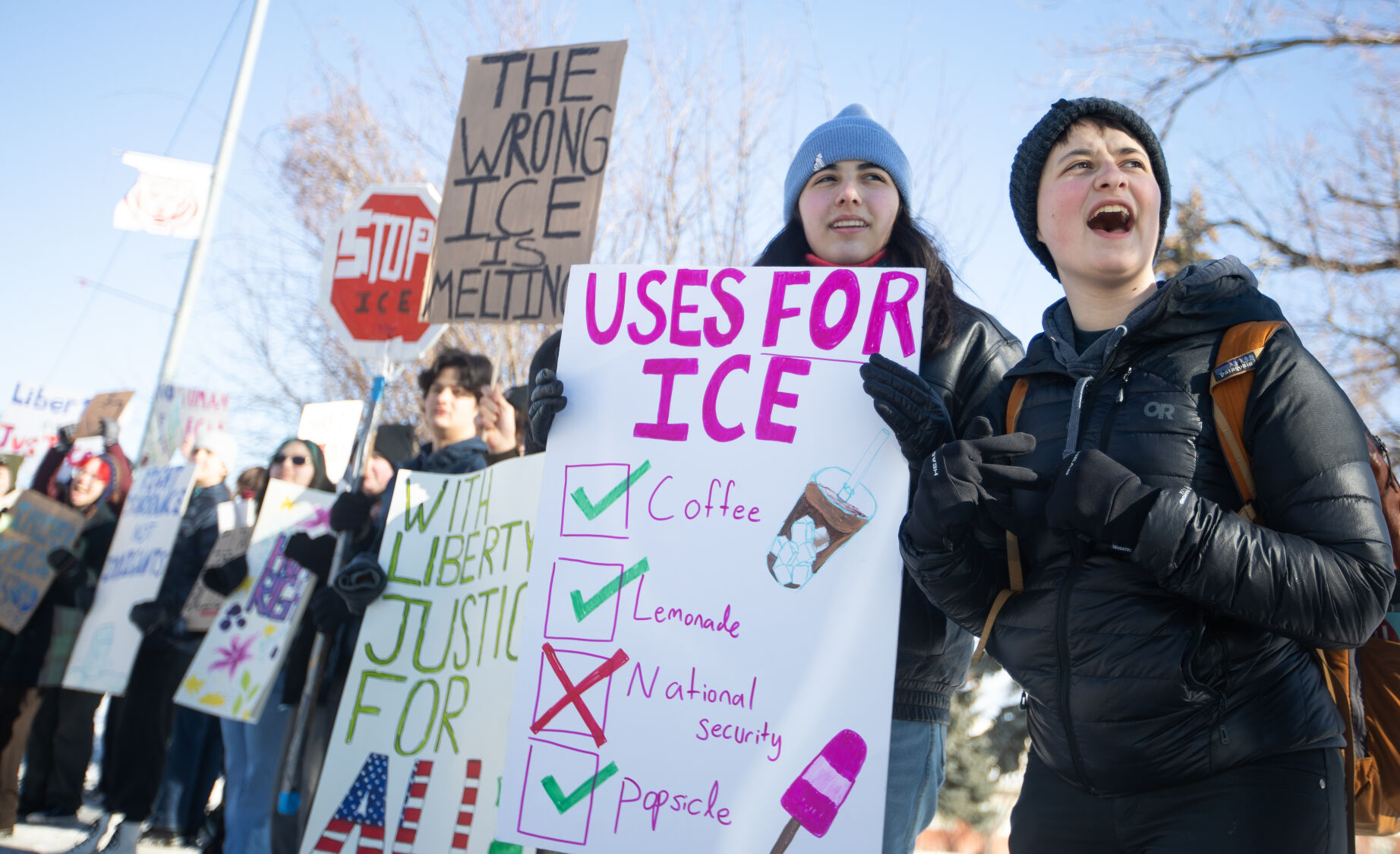 High schoolers in Helena protest ICE with student walkouts