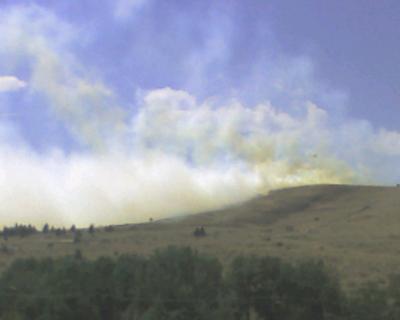 Wind driven fire causes evacuations west of Helena