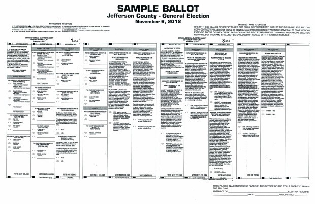 See sample ballots
