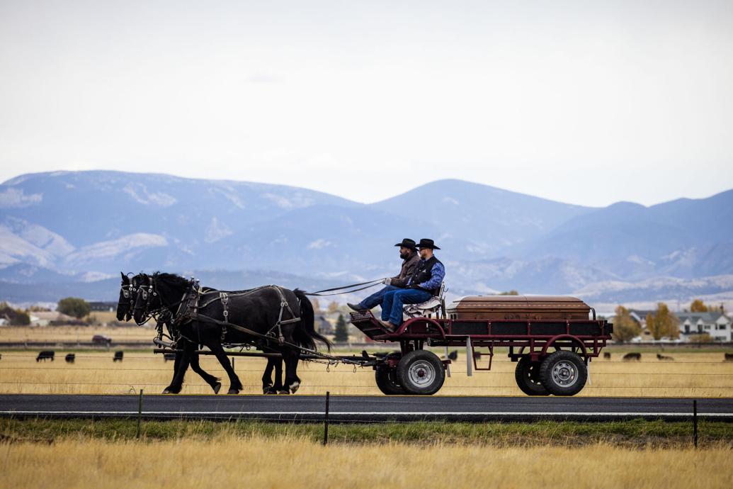 Photos: Ride for Meghan escorts casket to Montana State Veterans ...